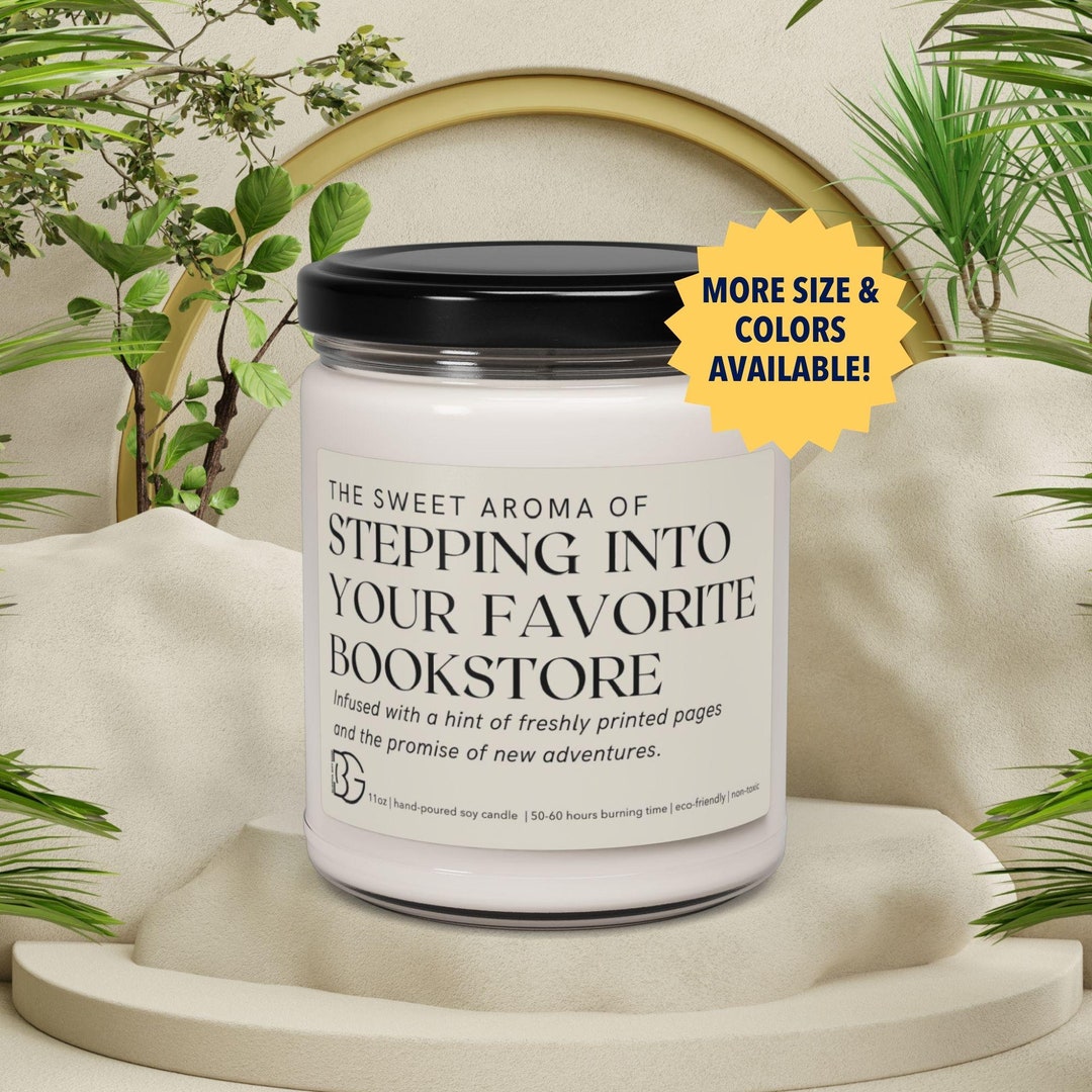 Bookstore Scent, Library Candle, Book Lovers Candle, Literature Fan ...