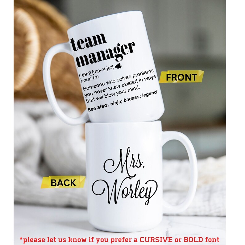 Team Manager Gift Team Leader Travel Mug Personalized Soccer Manager ...
