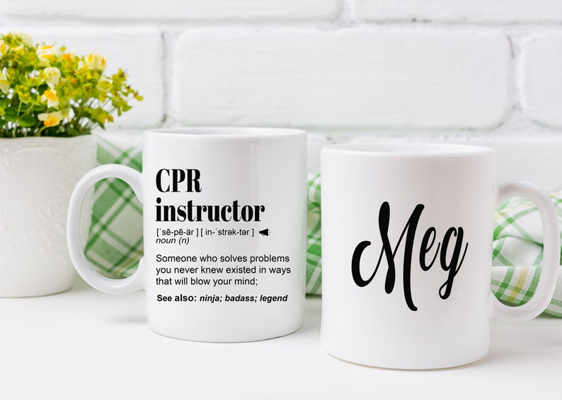 Funny CPR Instructor Gift Mug for Women and Men for Birthday - Etsy