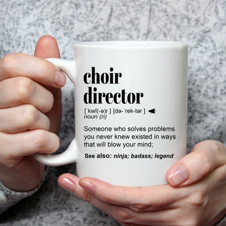 Choir Director Gift Mug for Women and Men Music Teacher for - Etsy