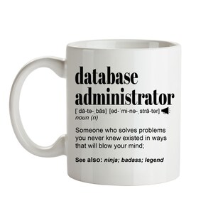 Funny DATABASE ADMINISTRATOR Gift Mug for Men and Women l For | Etsy