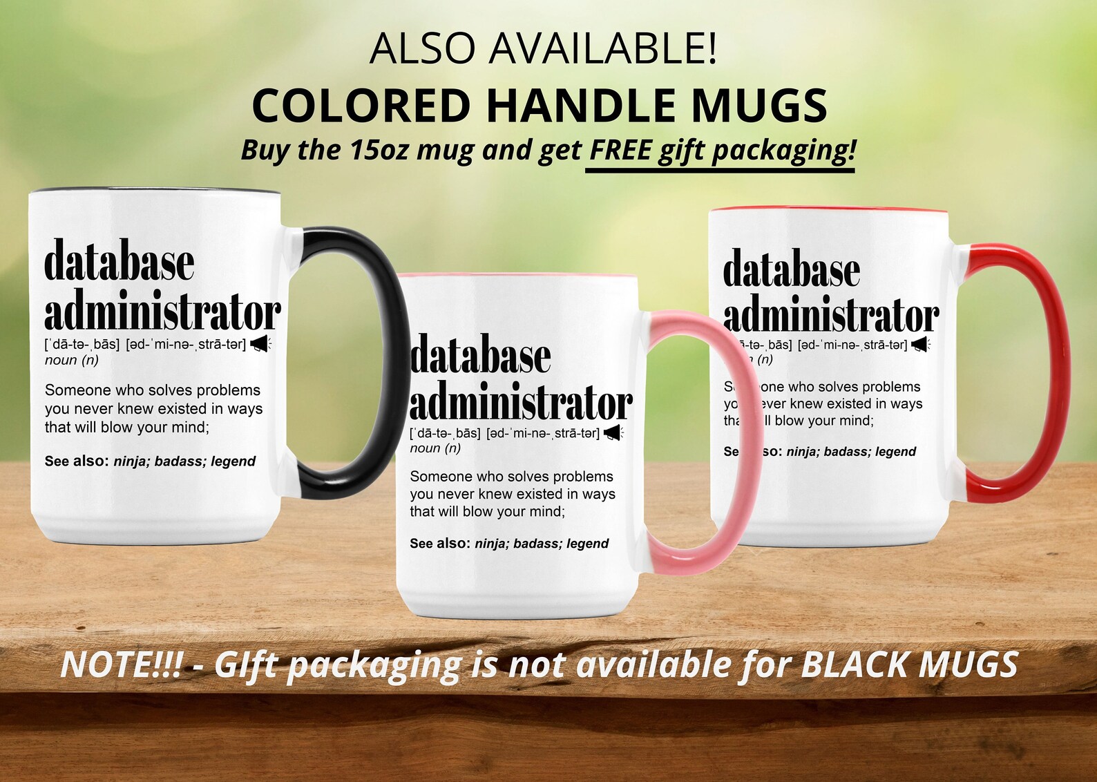 Funny DATABASE ADMINISTRATOR Gift Mug for Men and Women l For | Etsy