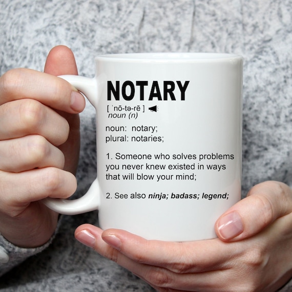 Funny NOTARY Gift Mug for Men and Women L for Birthday | Etsy