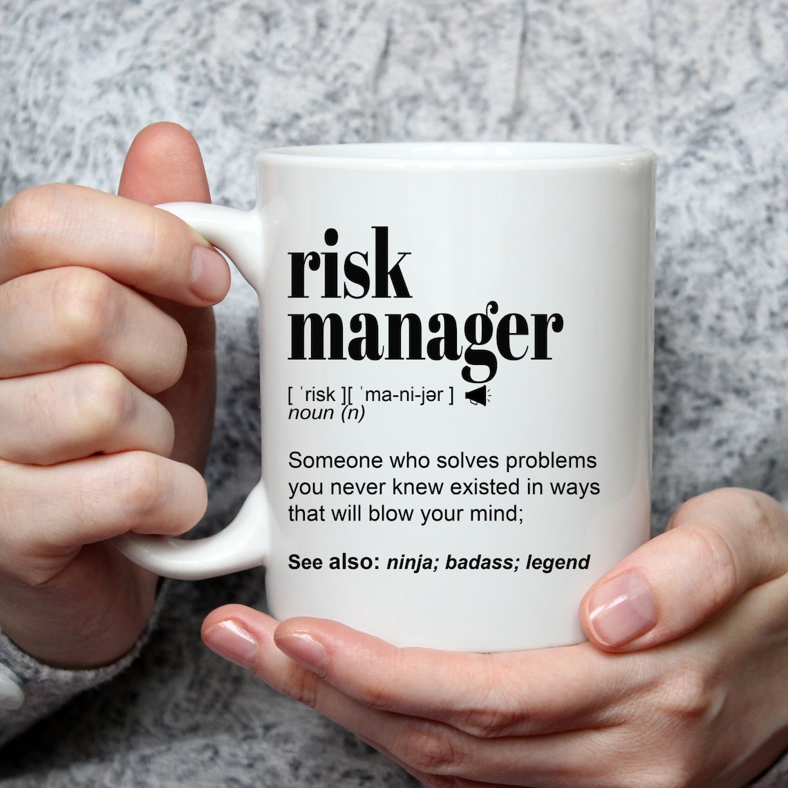 Funny Risk Manager Gift Mug L for Women and Men L | Etsy