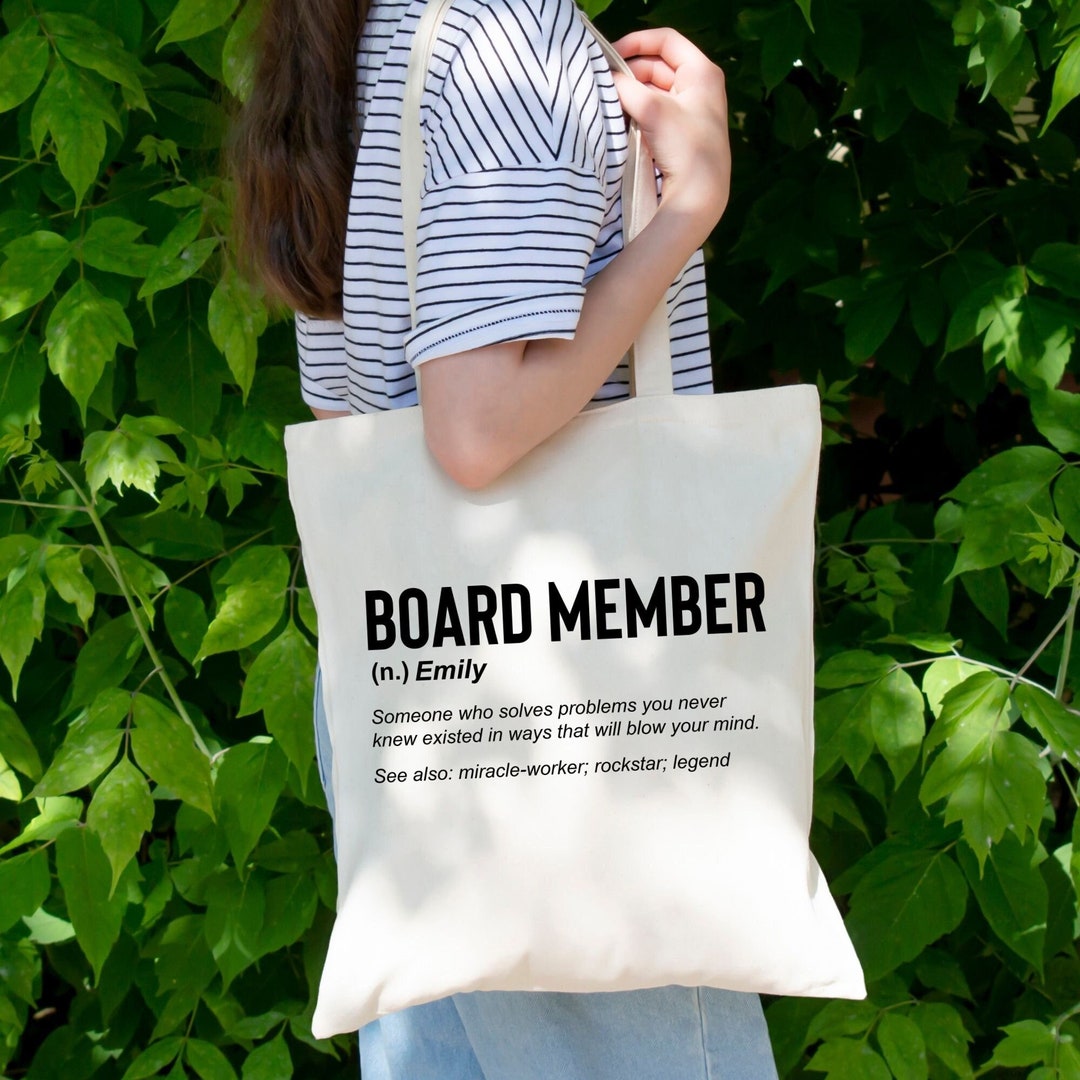 School Board Appreciation Gift Custom Tote Bag, Personalized Board ...
