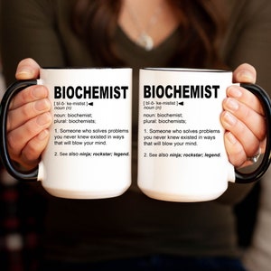 Biochemist, Biochemistry Gift Mug for Women and Men, for Birthday ...