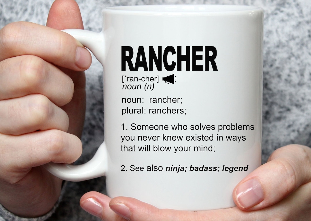 Funny RANCHER Gift Mug for Men and Women L for Birthday - Etsy