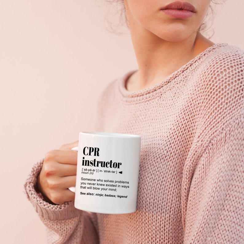Funny CPR Instructor Gift Mug for Women and Men for Birthday - Etsy