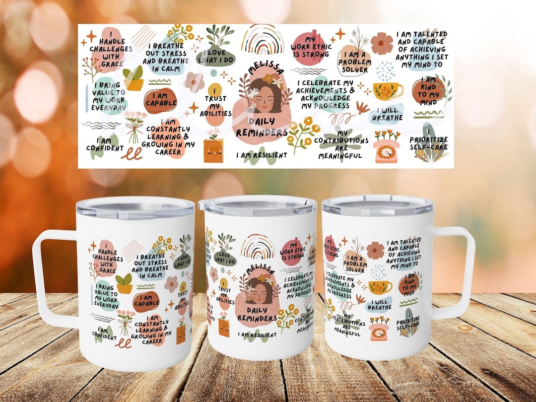 Team Appreciation Gift, Personalized Name Travel Mug, Daily Reminders Gift, Team Building Gifts ...