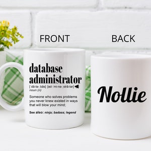Funny DATABASE ADMINISTRATOR Gift Mug for Men and Women l For | Etsy
