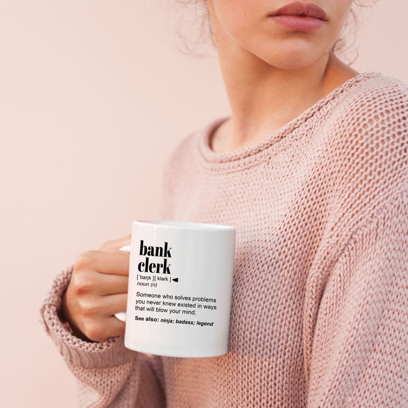 Bank Clerk Gift Mug for Women and Men for Birthday - Etsy