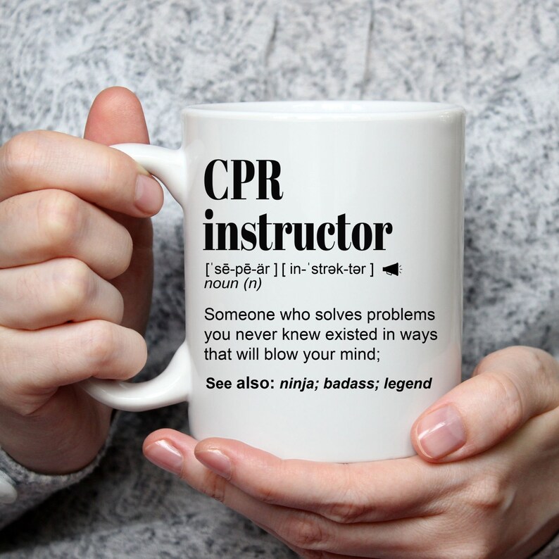 Funny CPR Instructor Gift Mug for Women and Men for Birthday - Etsy