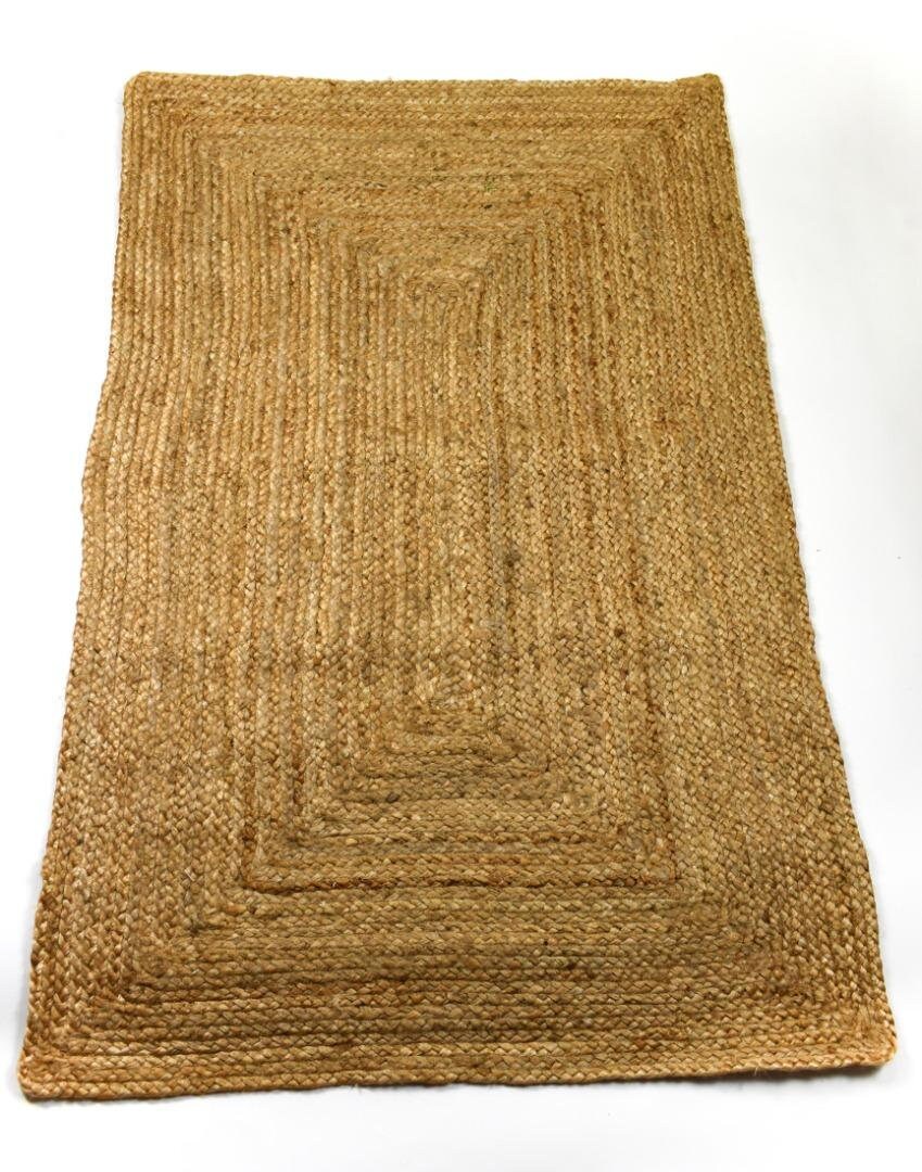 100% Natural Jute Rectangle Rug - Etsy UK