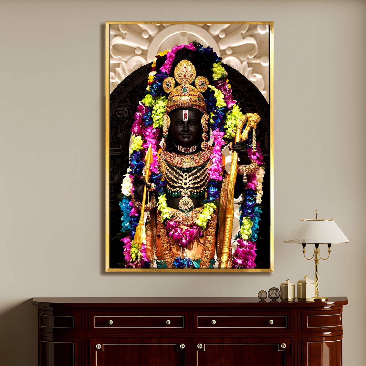 Shri Ram Lalla Ayodhya Statue Wall Art, Digital Print File for High ...