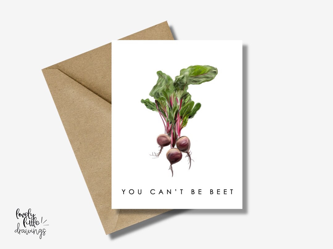 Funny Beet Card, Anniversary or Birthday, Pun Greeting - Etsy