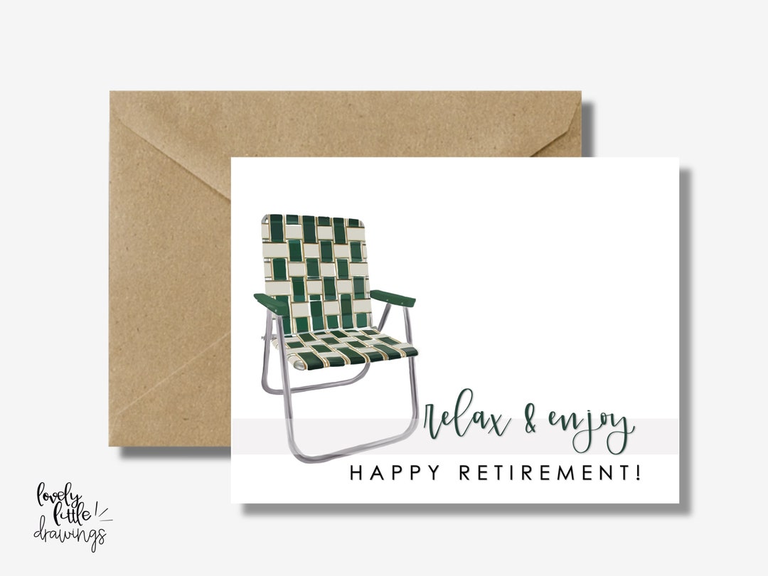 Retirement Card, Relax and Enjoy - Etsy