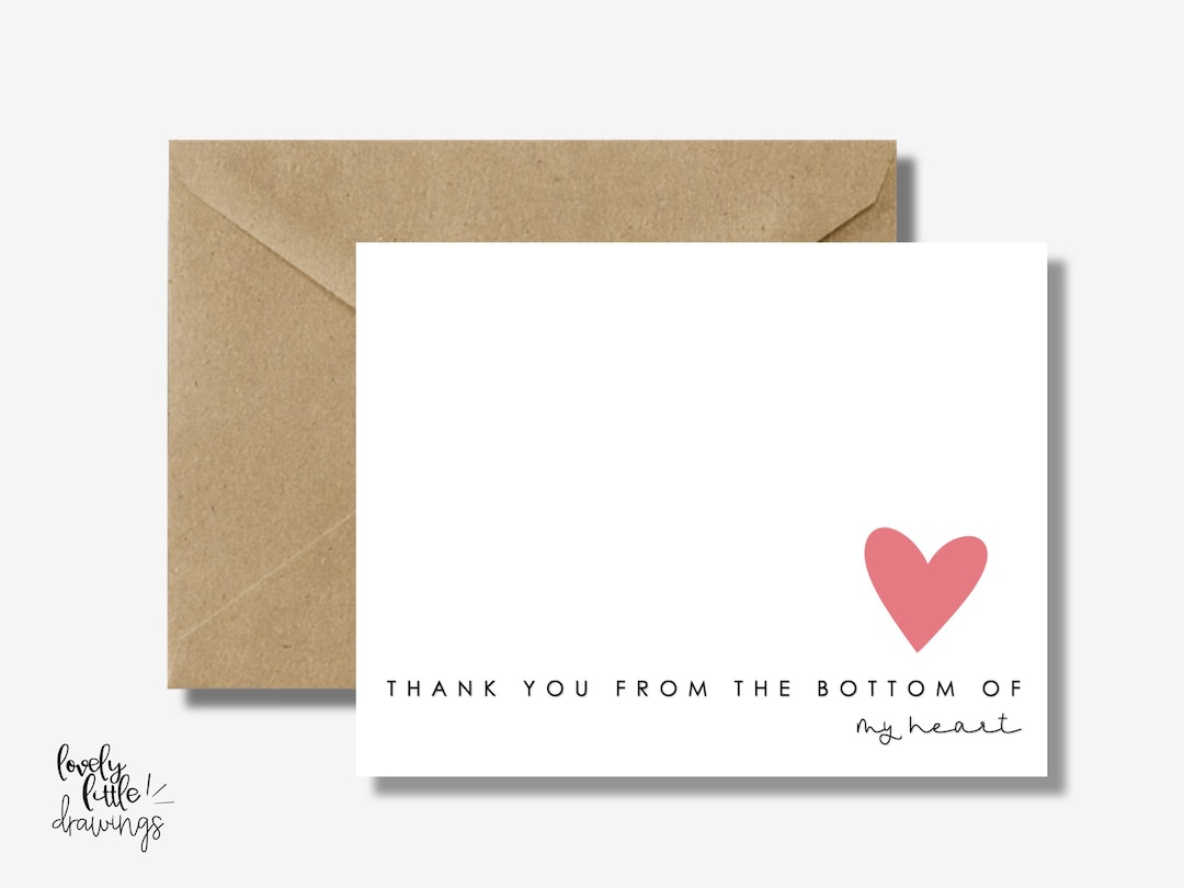 Heartbeat Thank You, Heart Surgery Recovery Thank You Card Set, Youre ...