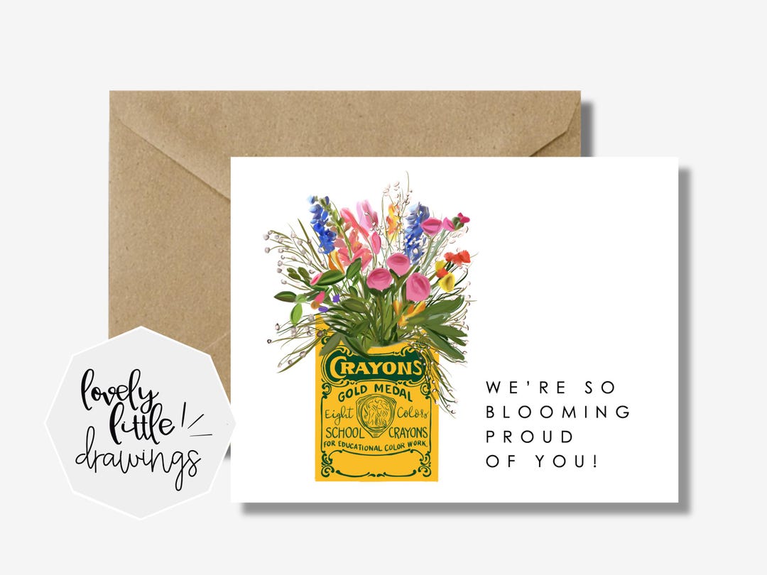 Wildflower Class of 2025 Graduation Greeting Card, Senior 2025, Job Promotion Gift ...