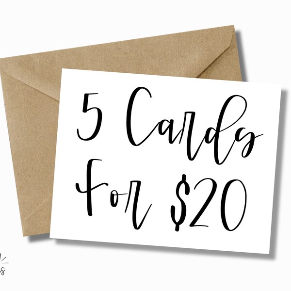 Greeting Cards Pack - Etsy