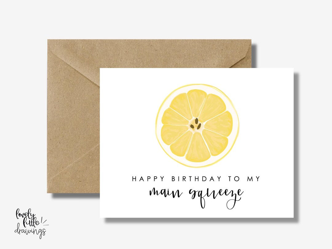Lemon Best Friend Birthday Card, Hello Summer Birthday Wishes, Happy ...