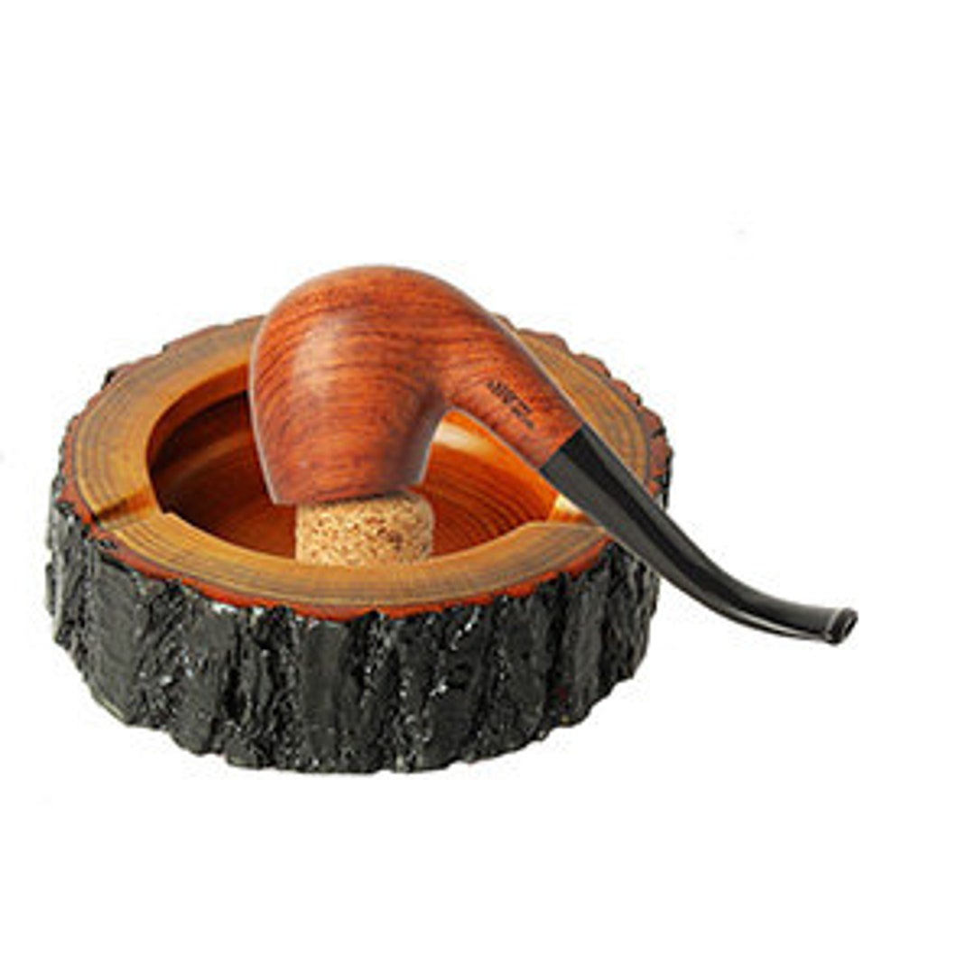 Round Original Wooden Large Pipe Cork Knocker Ashtray Outdoor and ...