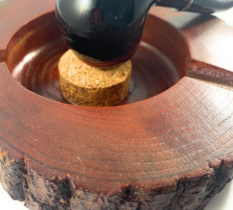 Round Original Wooden Large Pipe Cork Knocker Ashtray Outdoor - Etsy
