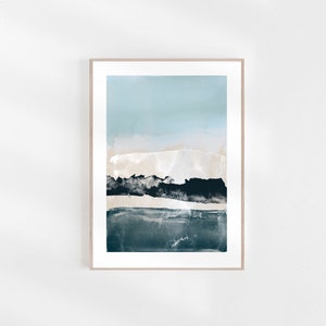 Blue Print Set, Gallery Wall Art Bundle, Modern Abstract Art Prints ...