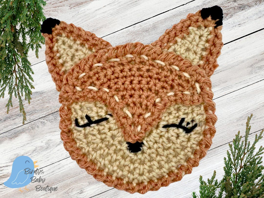 Woodland Fox Crochet Pattern, Woodland Fox Applique Pattern, Fox ...