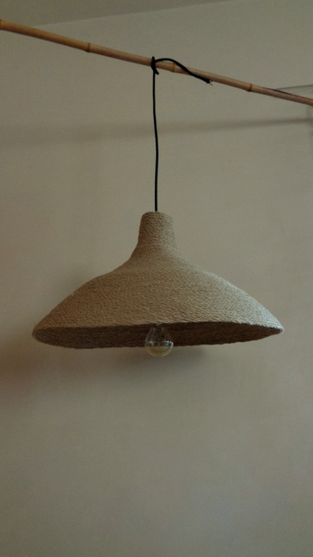 Large Pendant Light Hemp Pendant Light 20''diameter - Etsy