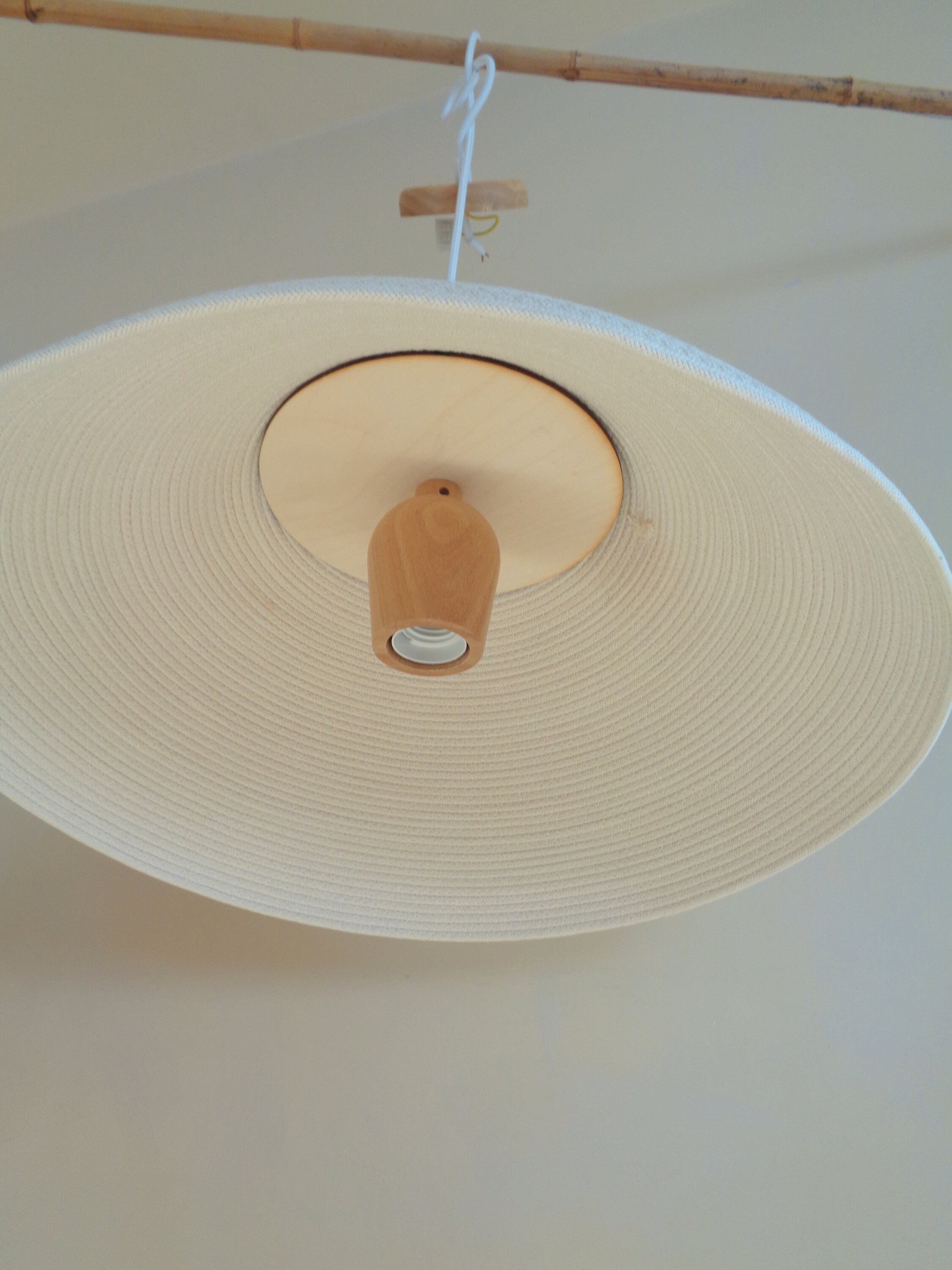 Extra Large Cotton Rope Pendant Light Modern Farmhouse - Etsy