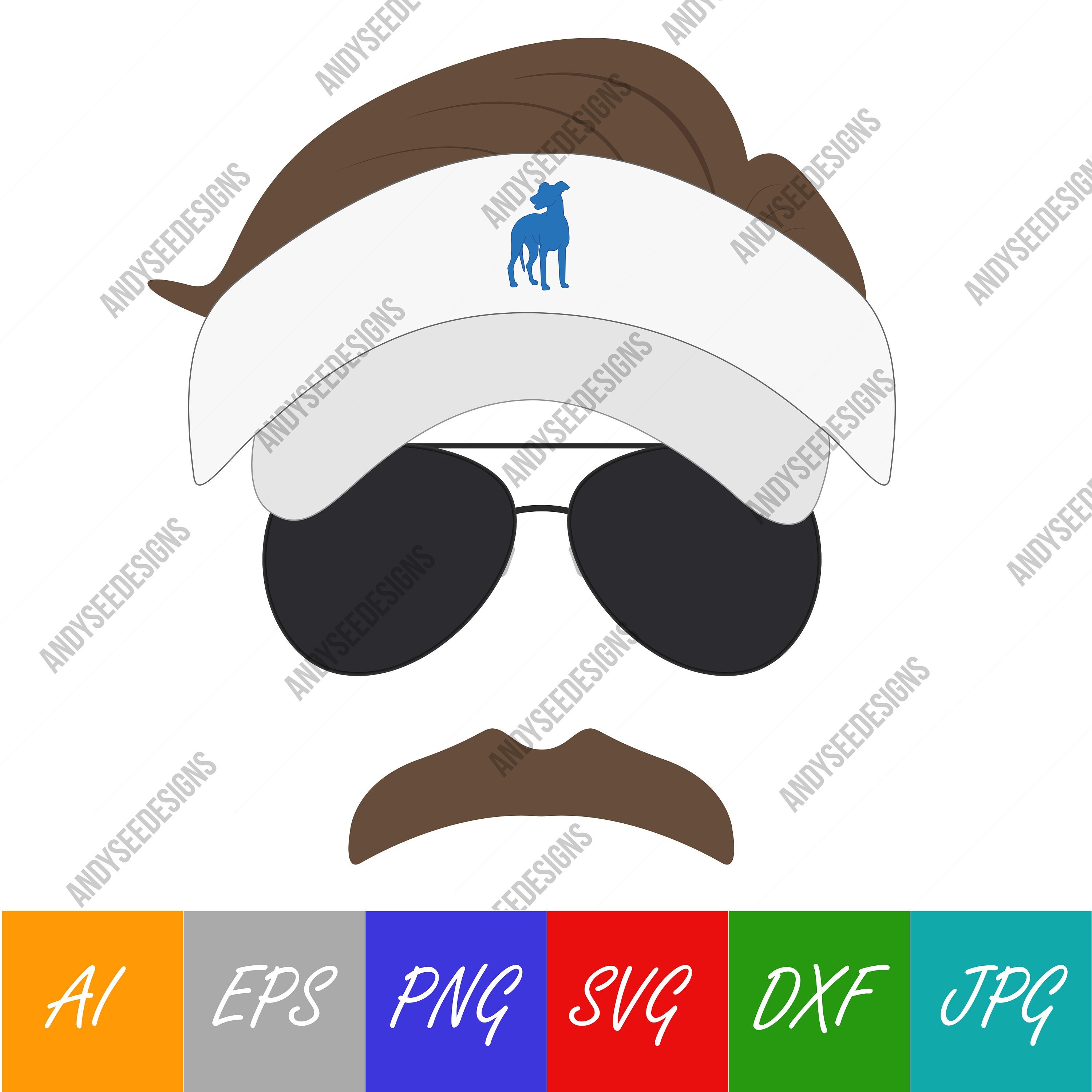 Ted Lasso Face Outline Vector Digital Download Svg Ai Eps Etsy Uk
