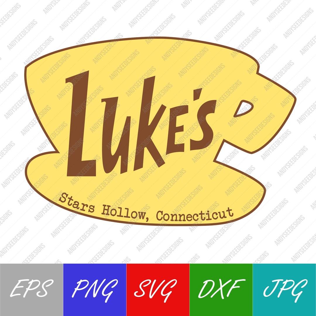 Gilmore Girls SVG Luke's Diner Logo Coffee Shop Tv Show - Etsy