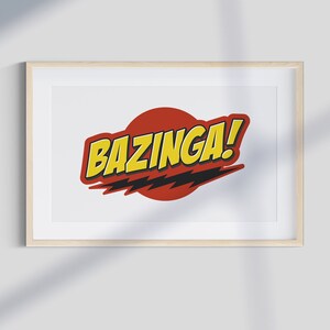 Bazinga Logo SVG Big Bang Theory Sheldon Cooper Vector Digital Download ...