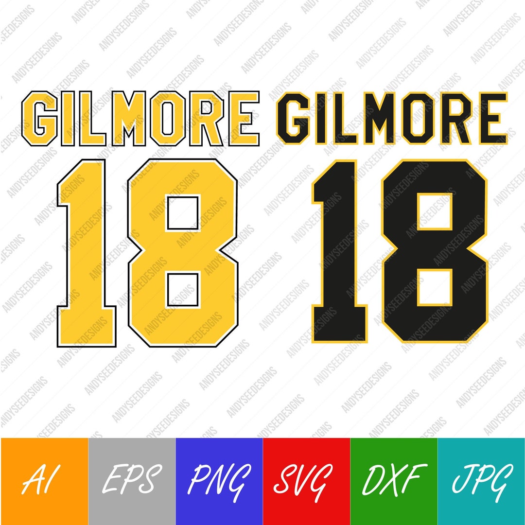 Happy Gilmore Jersey Name & Number Vector Digital Download SVG, Ai, EPS ...