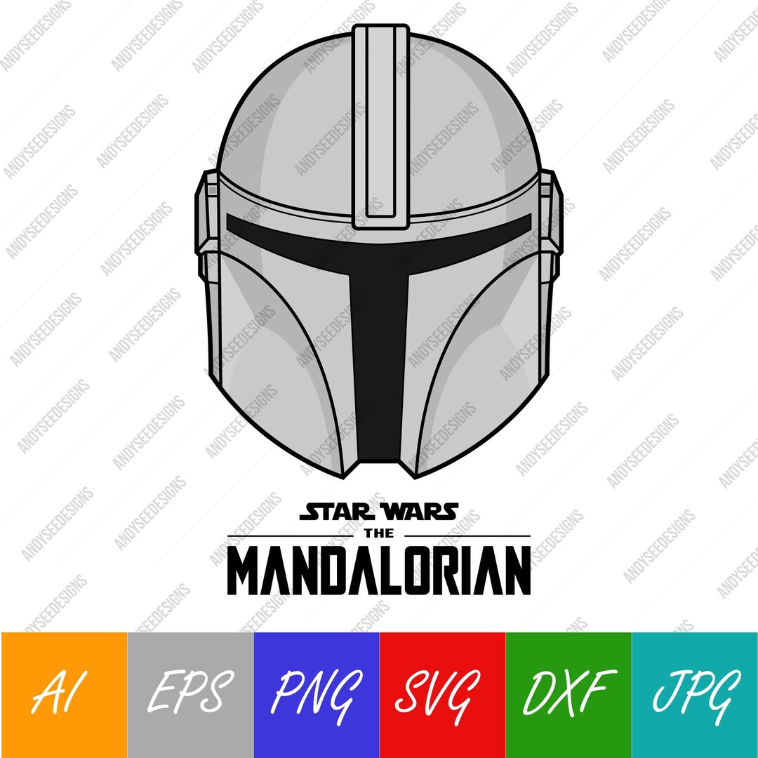 The Mandalorian Star Wars Vector Digital Download SVG Ai - Etsy