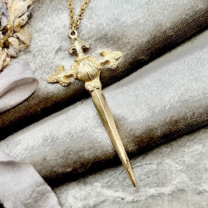The Camino De Santiago Cross Necklace | the Way of Saint James | Sword ...