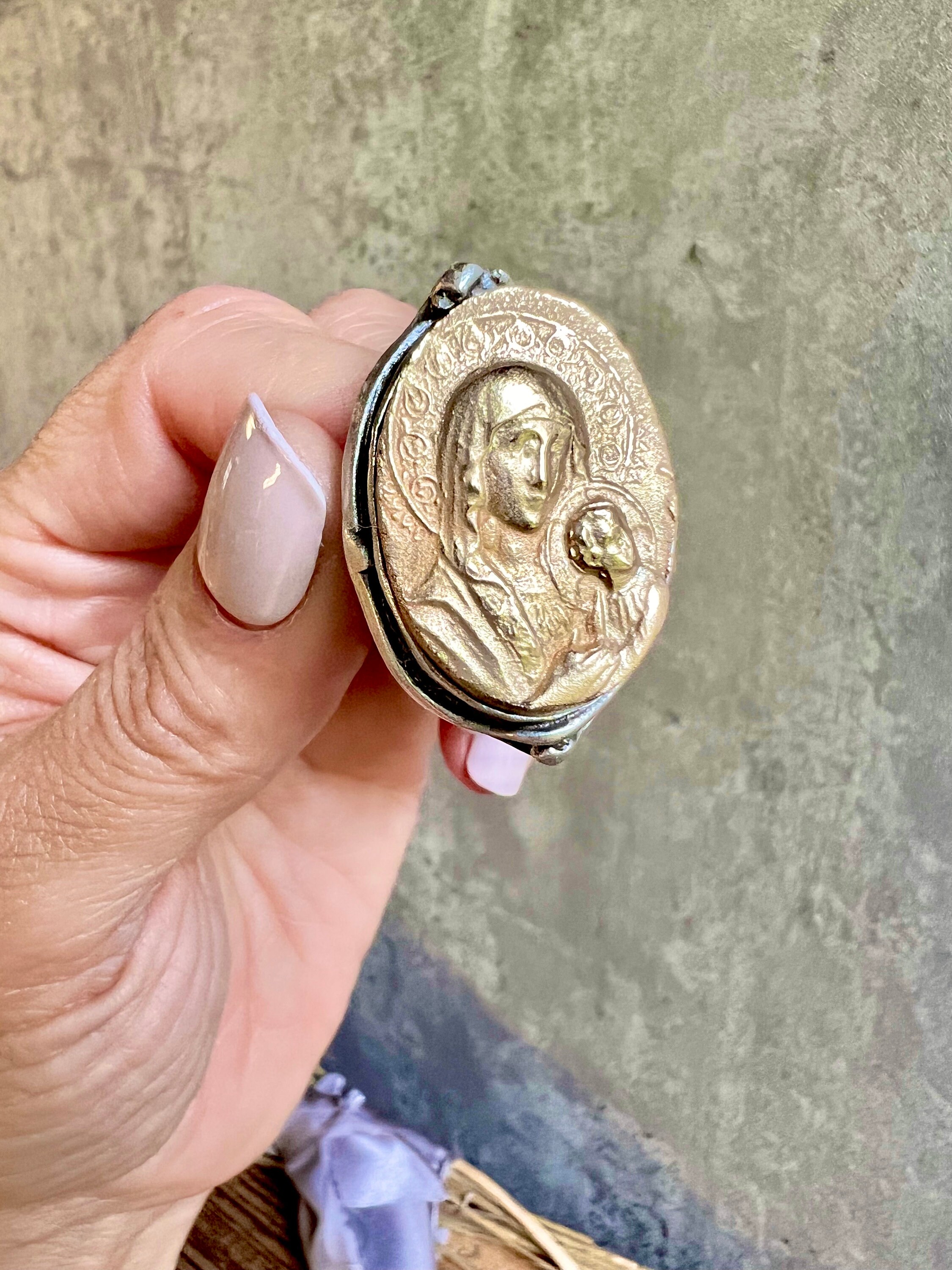 Our Lady of Perpetual Help Ring Catholic Mary and Baby Jesus - Etsy