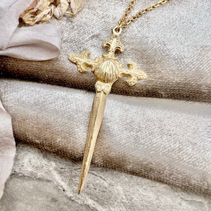 The Camino De Santiago Cross Necklace | the Way of Saint James | Sword ...