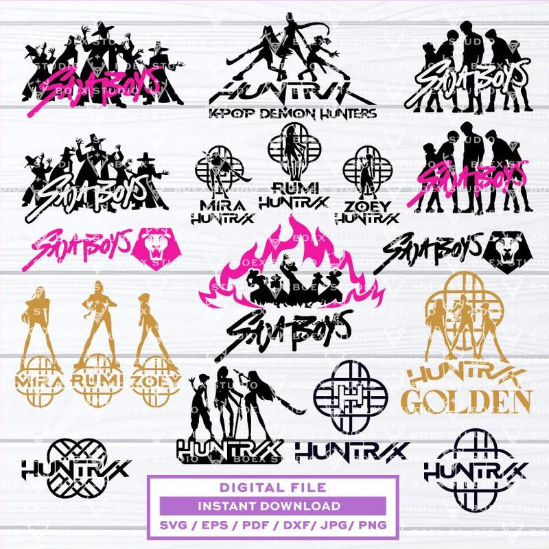 Kpop Demon Hunters Outline - Etsy