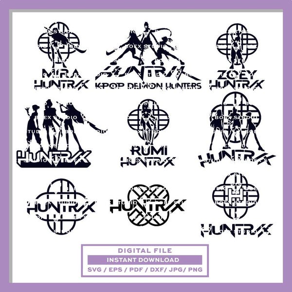 Huntrix Logo - Etsy UK
