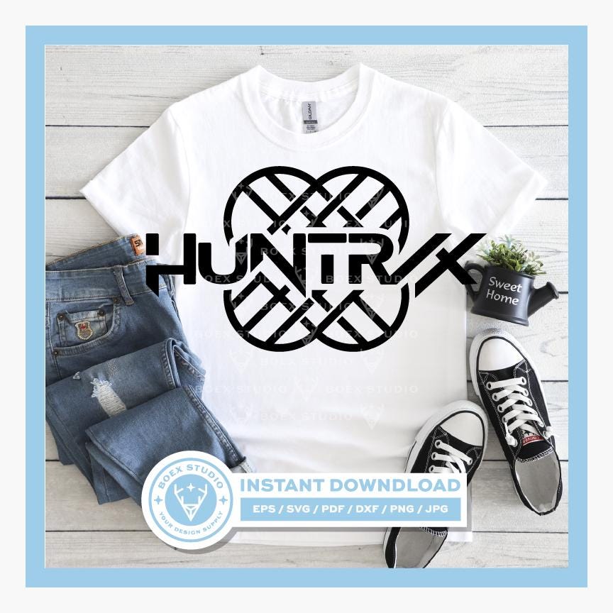 Huntrix Logo Bundle, Cut File Logo Huntrix, Kpop Demon Hunters, Huntrix ...
