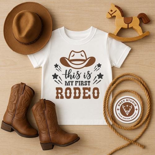 This is My First Rodeo, Rodeo, Girl, Boy, SVG, DXF, Rodeo SVG, This is ...