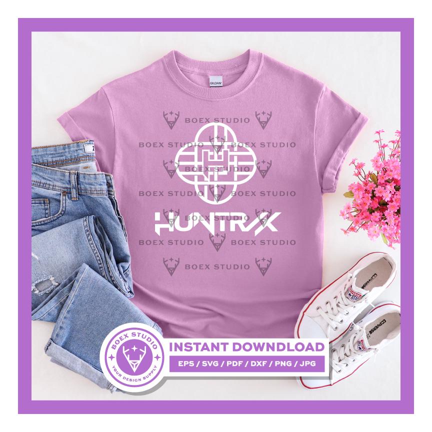 Huntrix Logo Bundle, Layered Huntrix, Cut File Huntrix, Sticker Huntrix ...