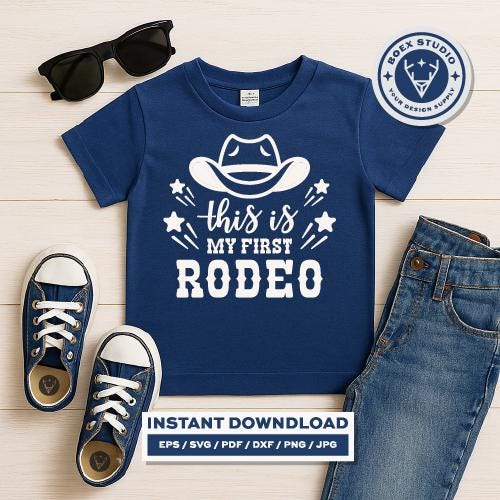 This is My First Rodeo, Rodeo, Girl, Boy, SVG, DXF, Rodeo SVG, This is ...