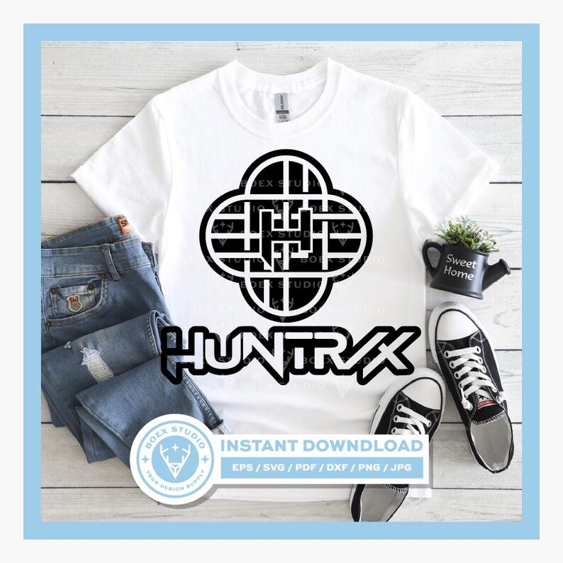 Huntrix Logo Bundle, Cut File Logo Huntrix, Kpop Demon Hunters, Huntrix ...