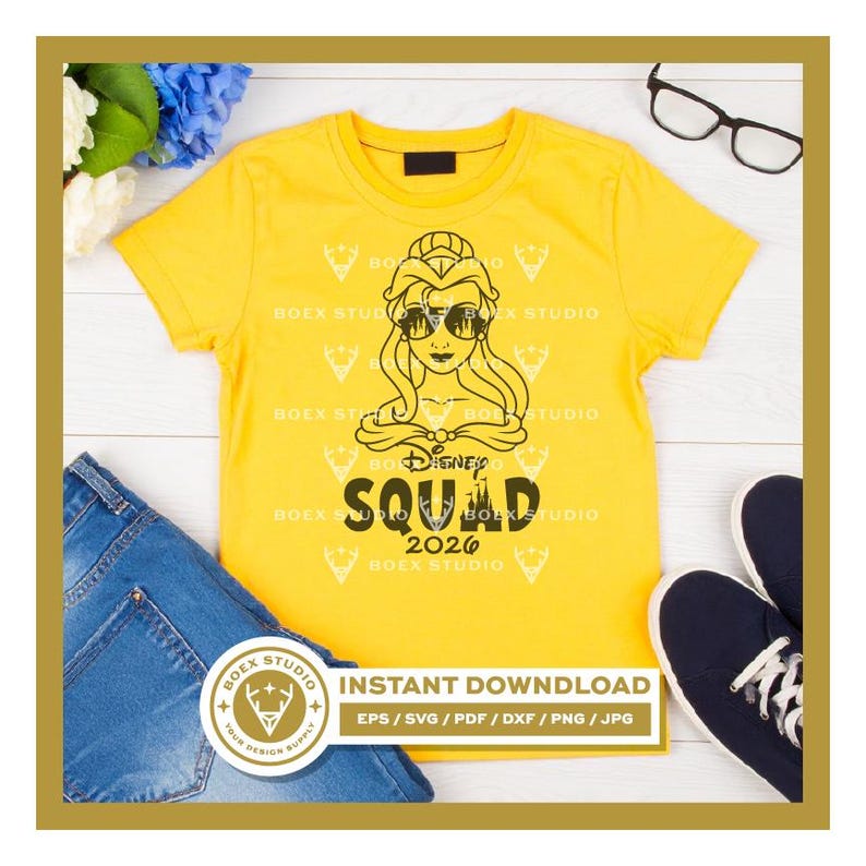 Disney Princess Squad SVG, Squad Goals, Disneyland, Princess Rapunzel ...