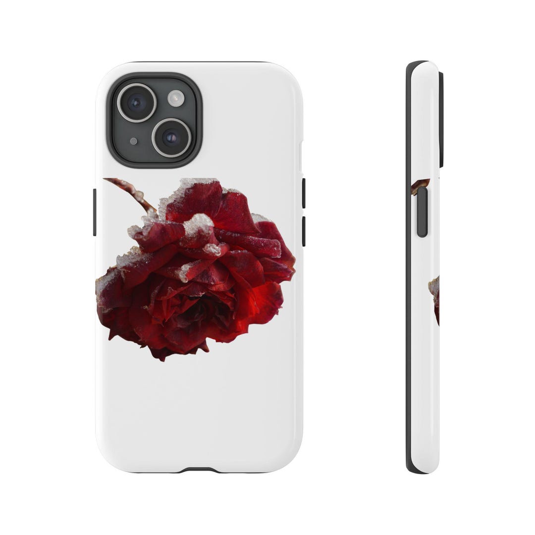 Red Rose Phone Case, Tough Rose Design, Elegant Phone Accessories, Gift ...