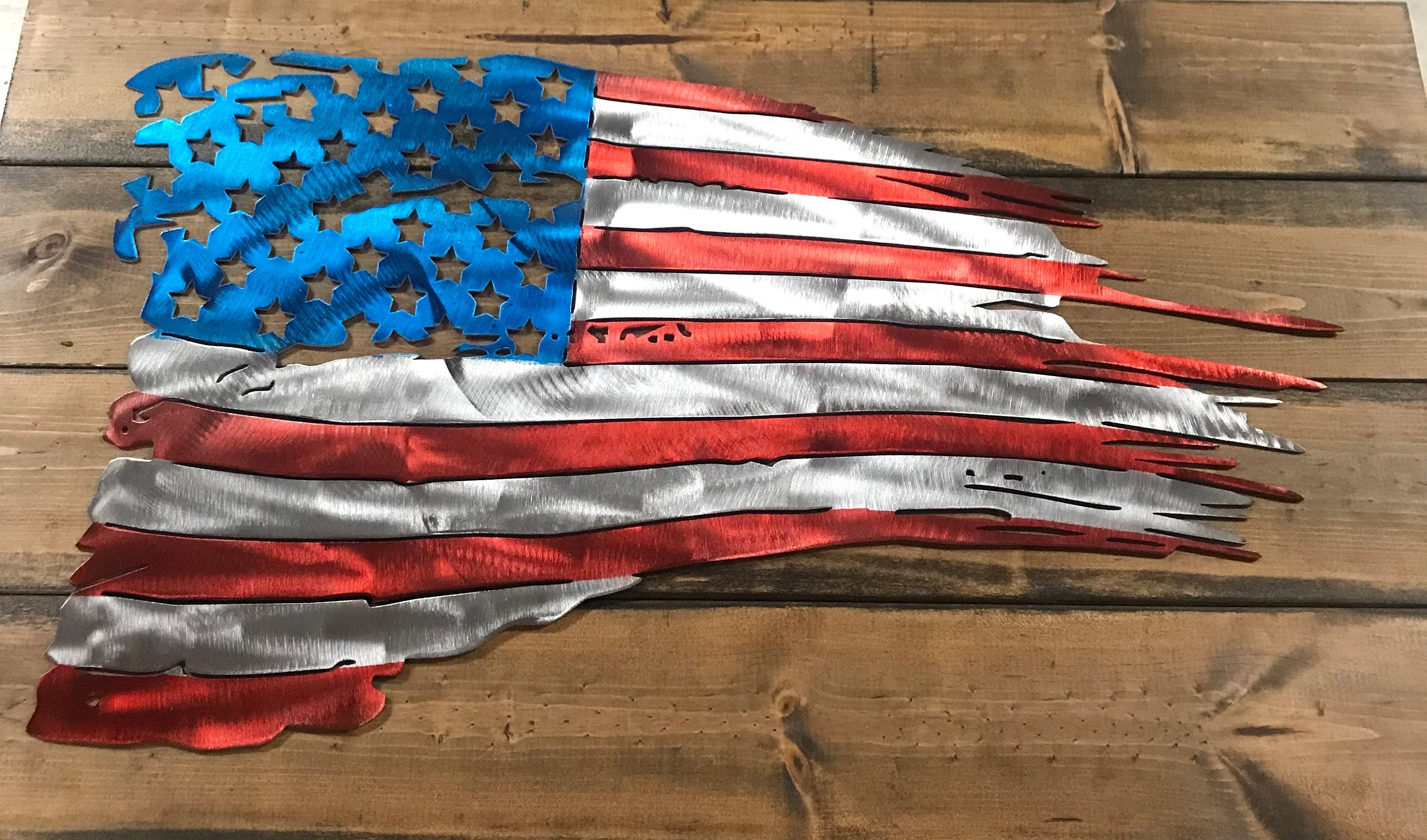 American Flag Heavy Duty American Made Steel - Etsy