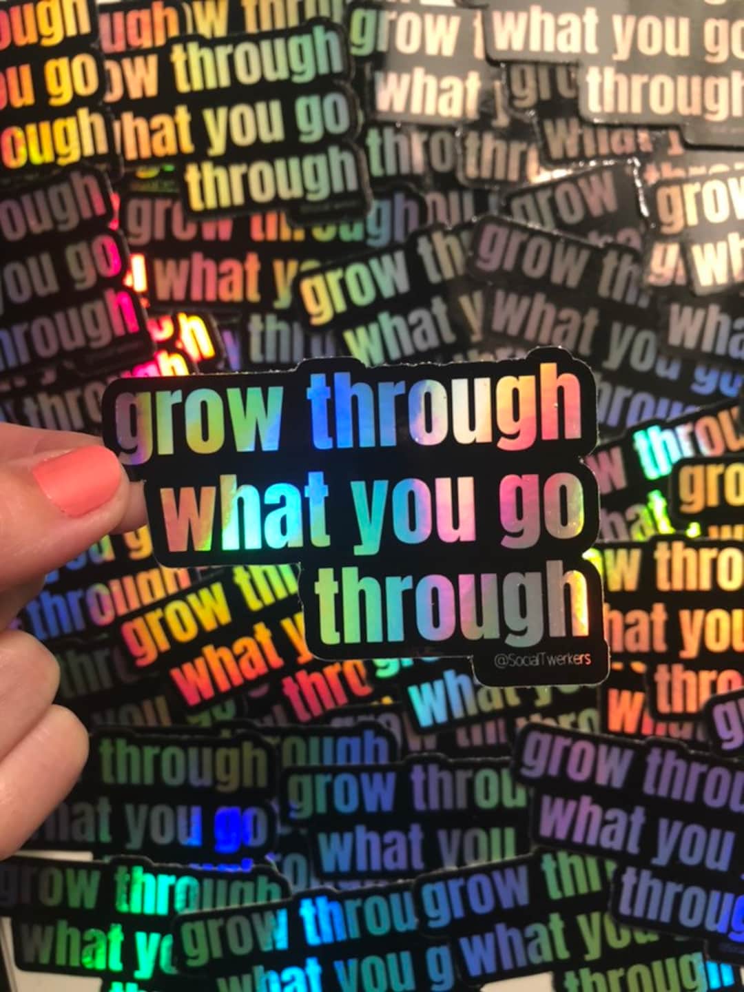 Grow Through What You Go Through Sticker - Etsy