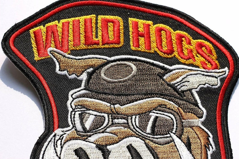 Cult Biker Iron-on Patch WILD HOGS – Born to Be Wild - 12 X 12.5 Cm ...